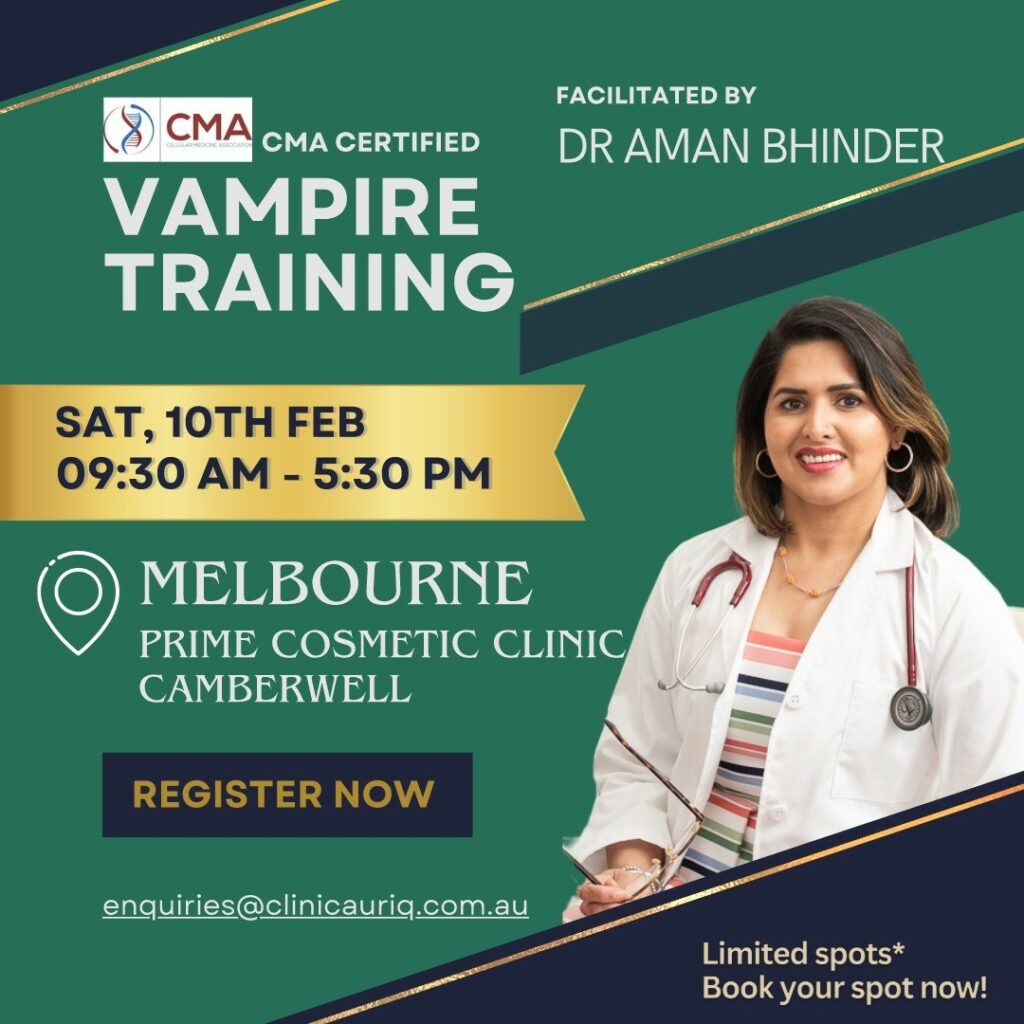 Certification in Vampire Procedures | Clinic Auriq