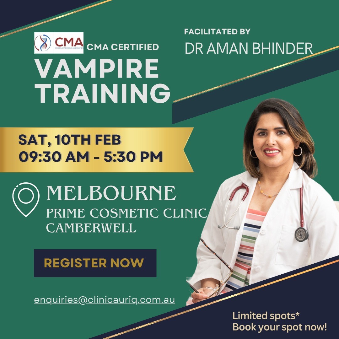 Certification in Vampire Procedures | Clinic Auriq